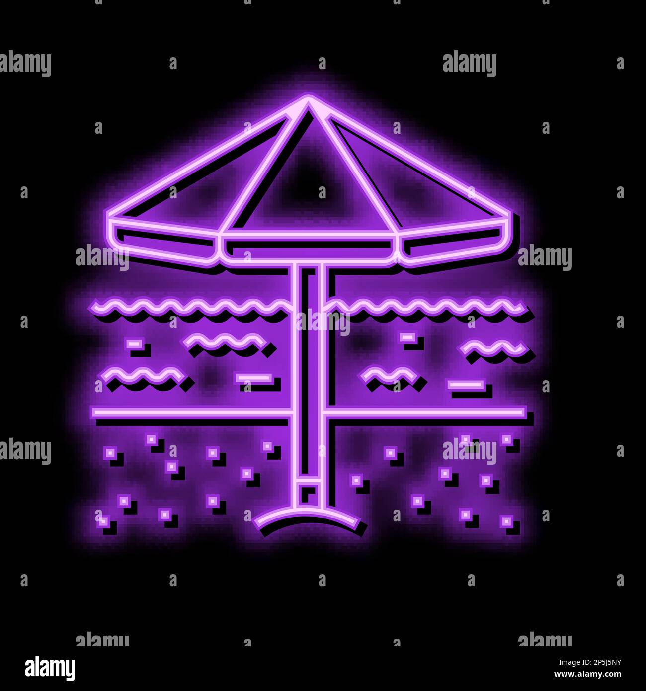 beach summer neon glow icon illustration Stock Vector Image & Art - Alamy