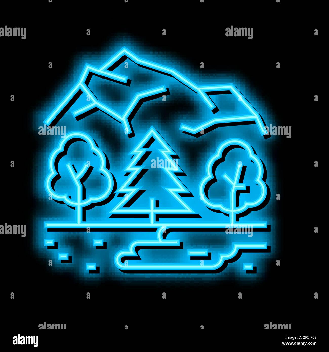 Volcanic desert landscape Stock Vector Images - Alamy