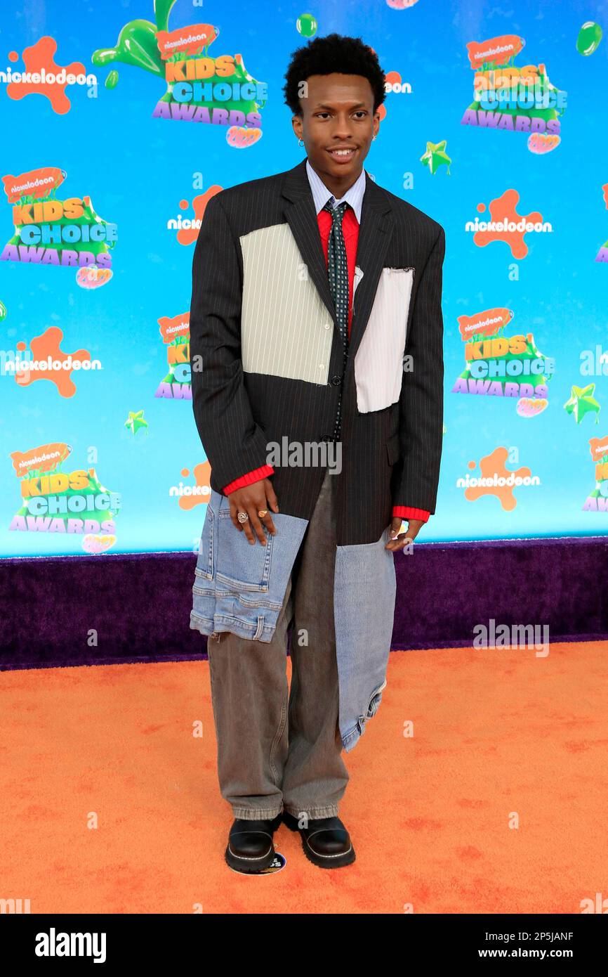 LOS ANGELES - MAR 4: Israel Johnson at the Kids Choice Awards 2023 at ...