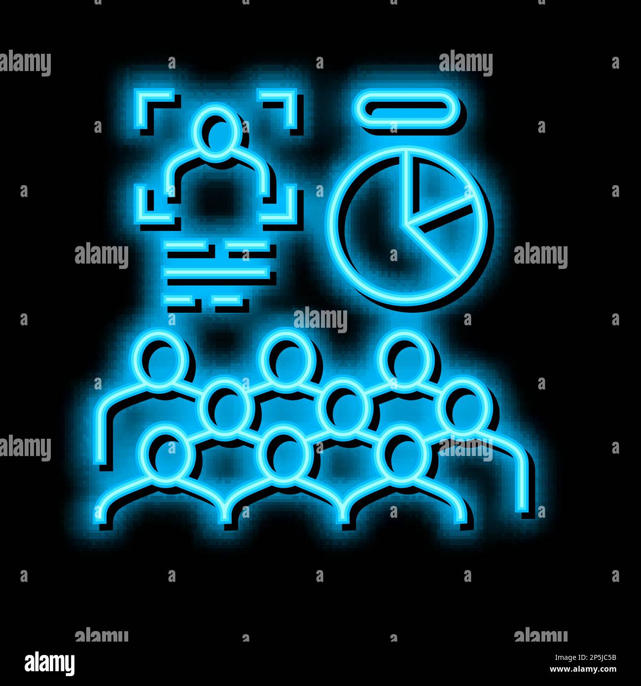 advertising creation neon glow icon illustration Stock Vector Image ...