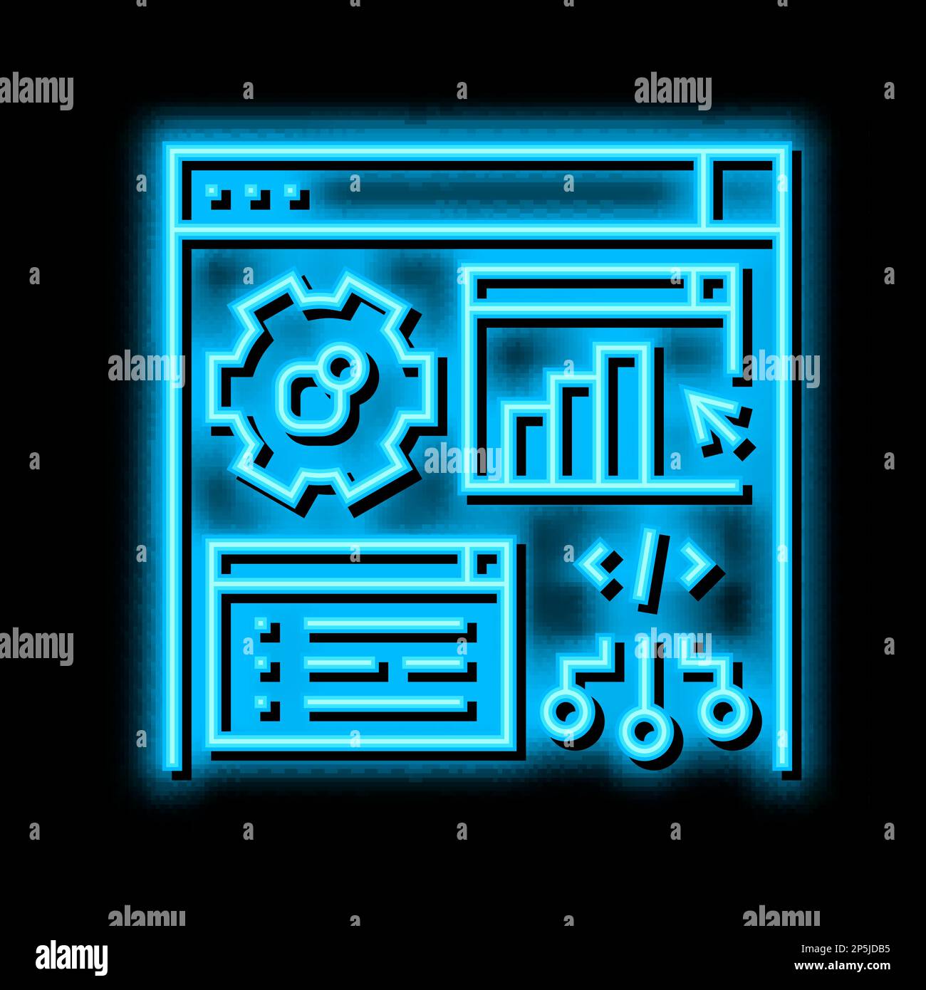 software erp neon glow icon illustration Stock Vector Image & Art - Alamy