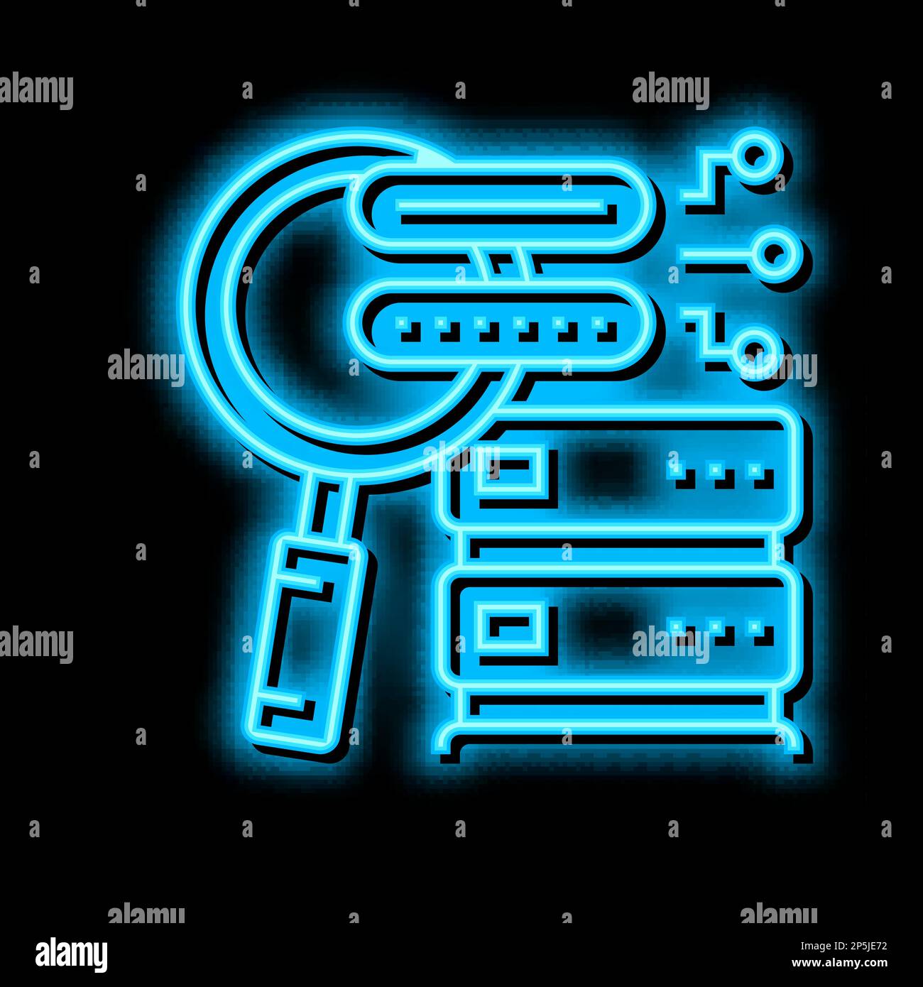 password attacks neon glow icon illustration Stock Vector Image & Art ...