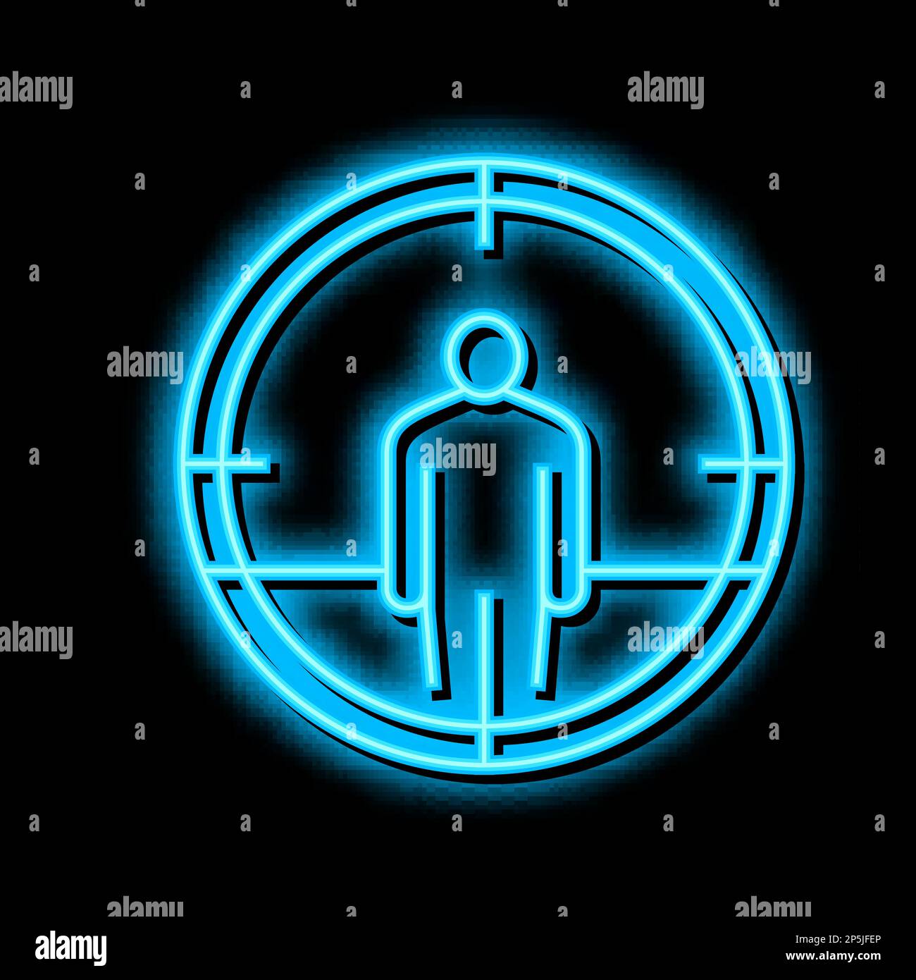 target kill neon glow icon illustration Stock Vector Image & Art - Alamy