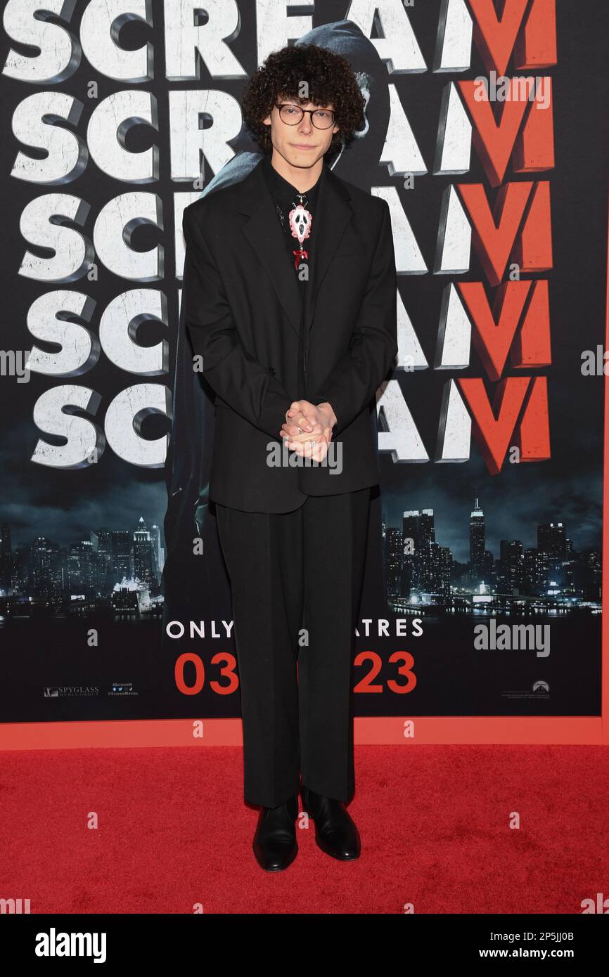 New York, NY on March 6, 2023. Reece Feldman attends the Scream VI film ...