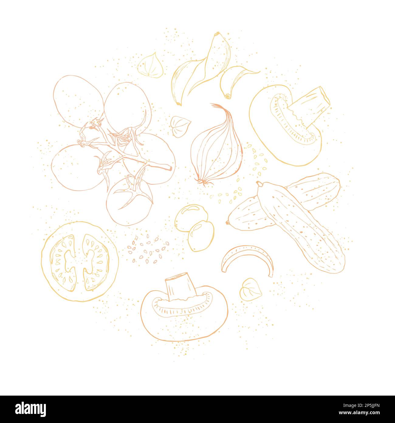 Vegetable composition Stock Vector Images - Alamy