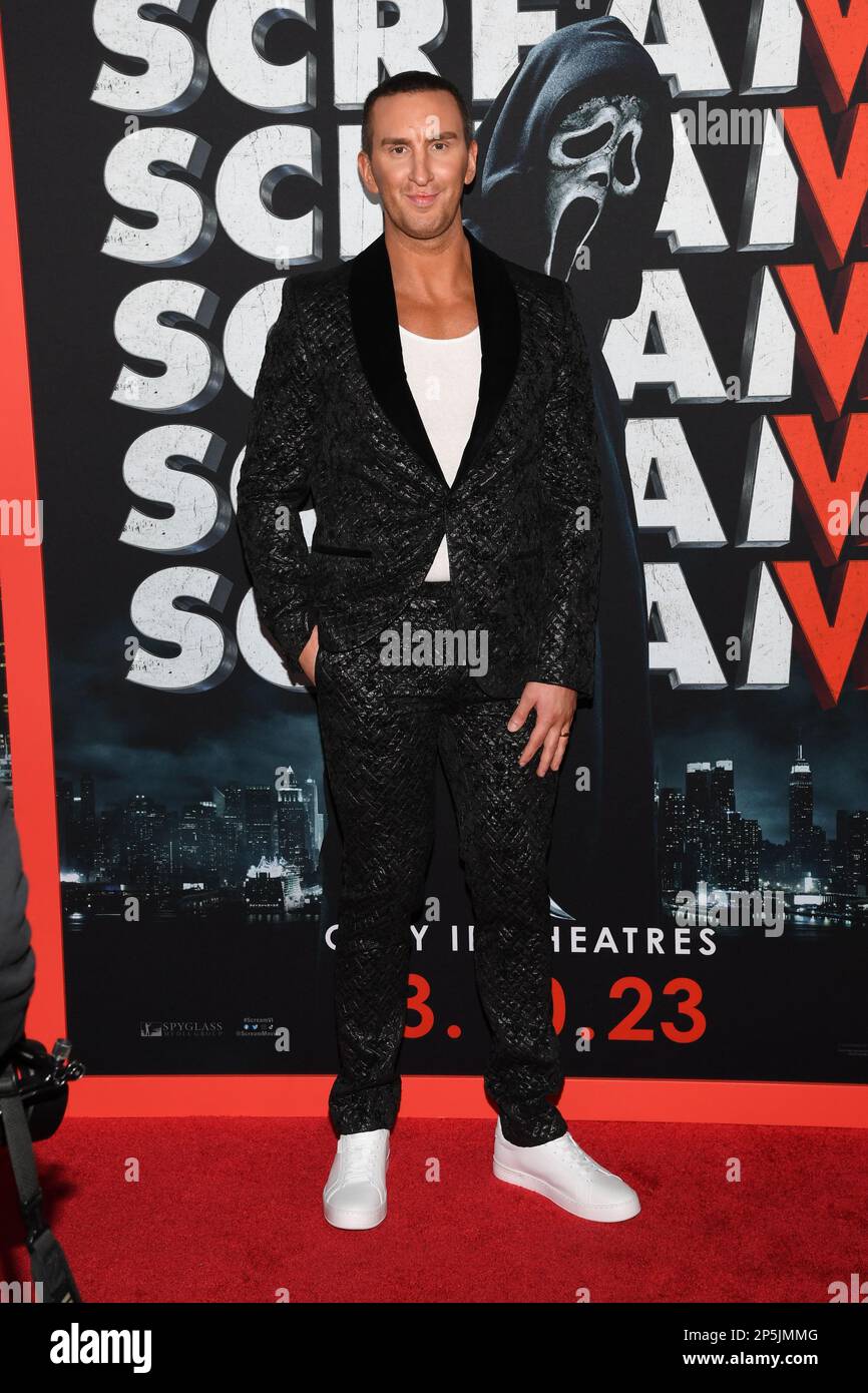 New York, NY on March 6, 2023. Jackson Wright attends the Scream VI ...