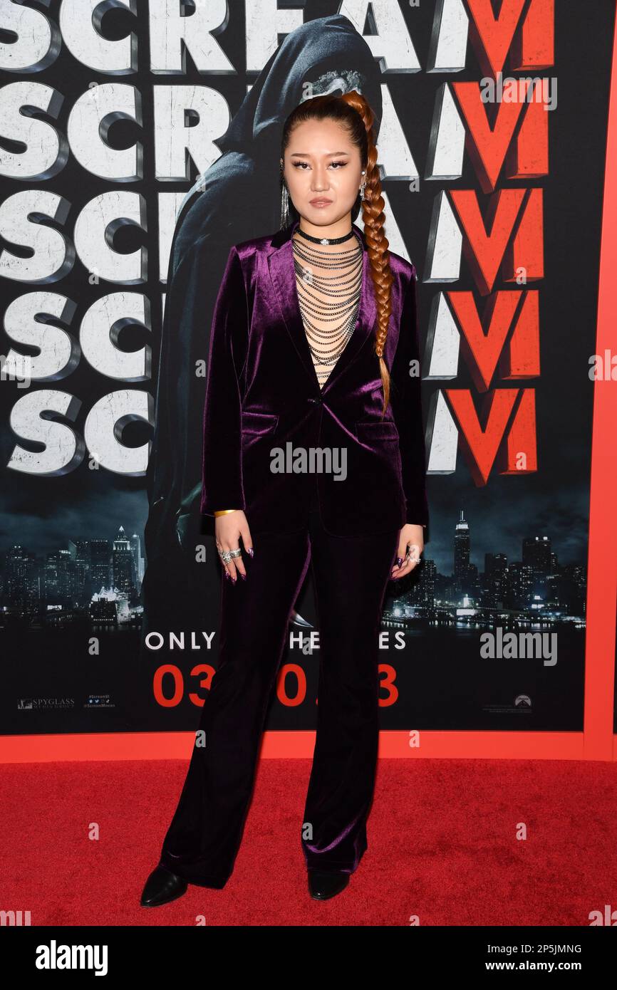 New York, NY on March 6, 2023. Heidi Wong attends the Scream VI film ...
