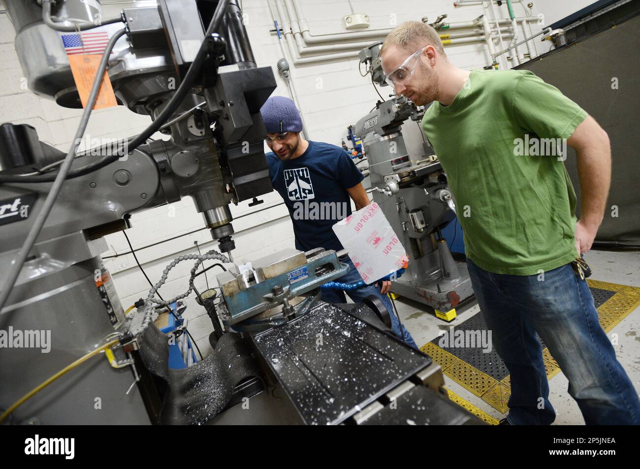 In this photo Feb. 22, 2013, SkySpecs chief engineer Pat Senatore ...