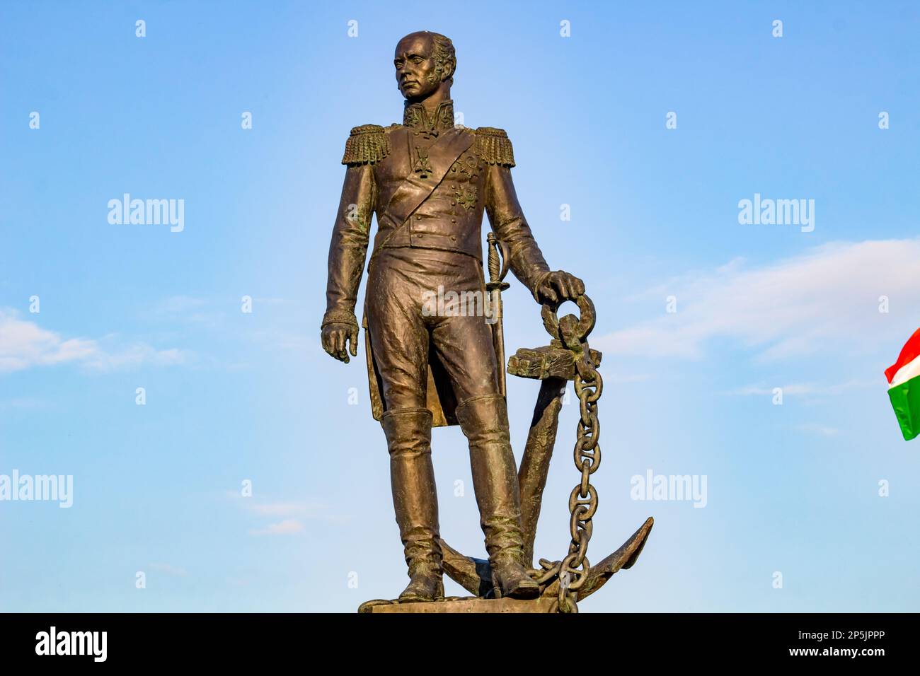 BOROVSK, RUSSIA - SEP. 2017: Monument to D.N. Senyavin - Russian ...
