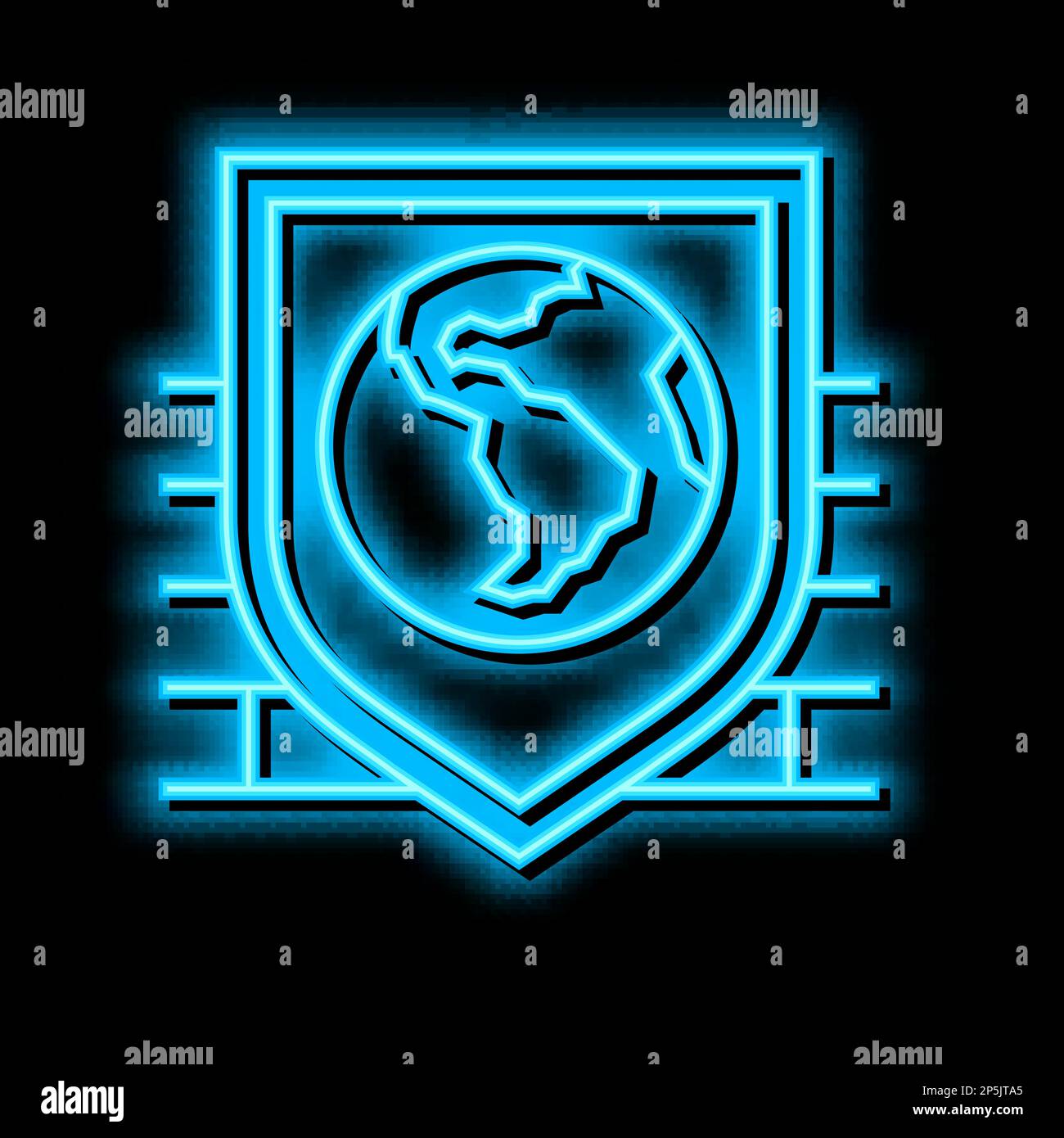 safety, security and well being social problem neon glow icon ...