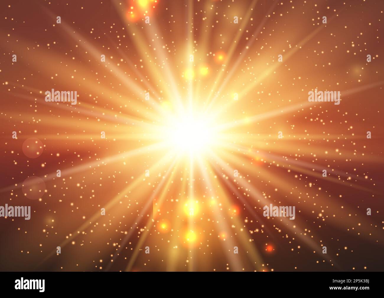 Abstract background with a sunburst design with sparkling lights Stock ...