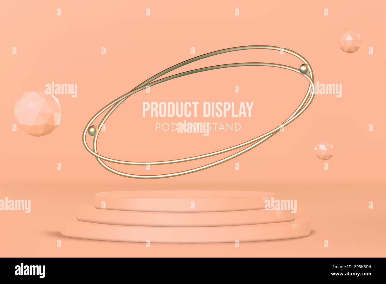 Pink cylinder podium stage Stock Vector Images - Alamy