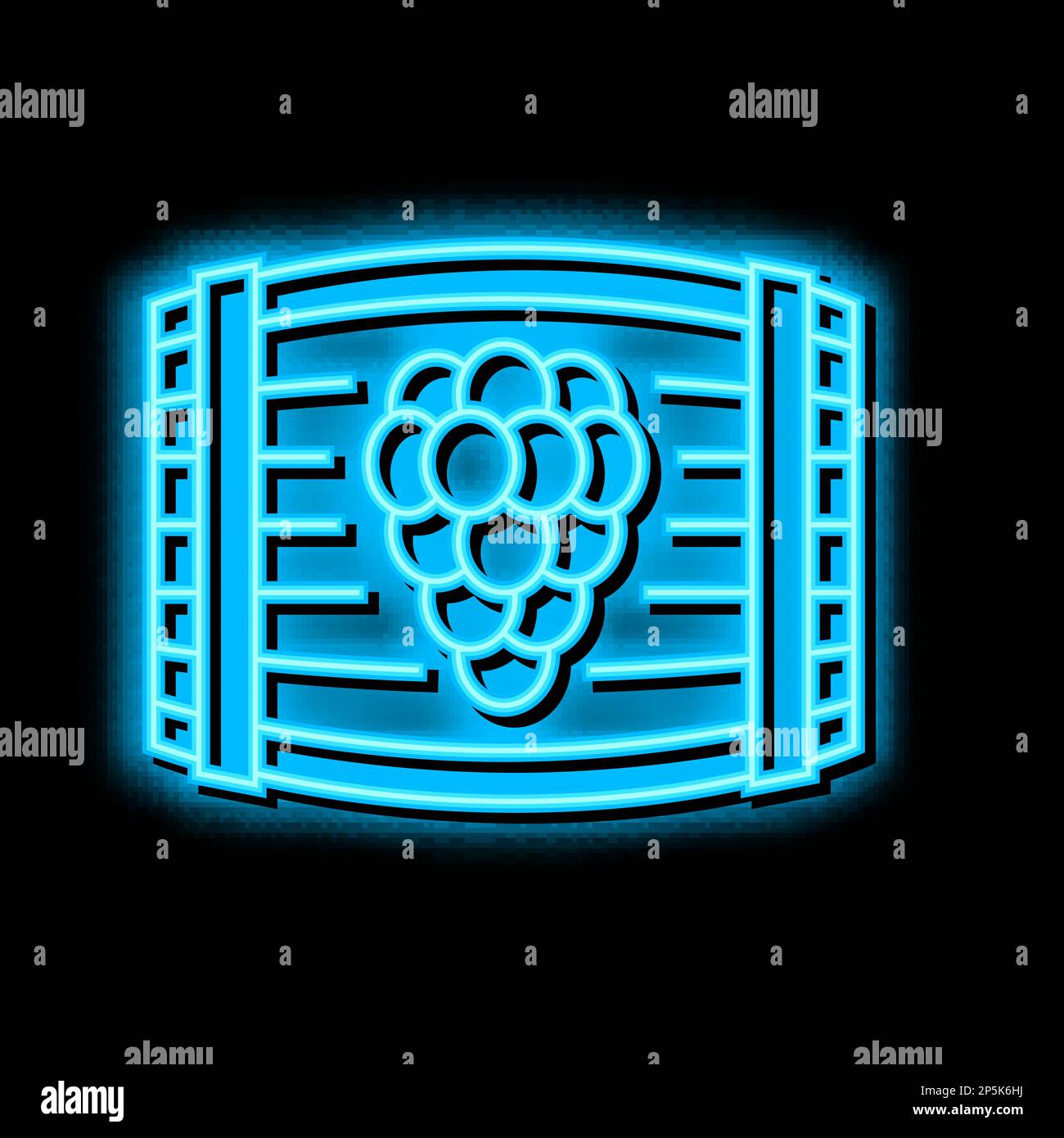 wine barrel neon glow icon illustration Stock Vector Image & Art - Alamy