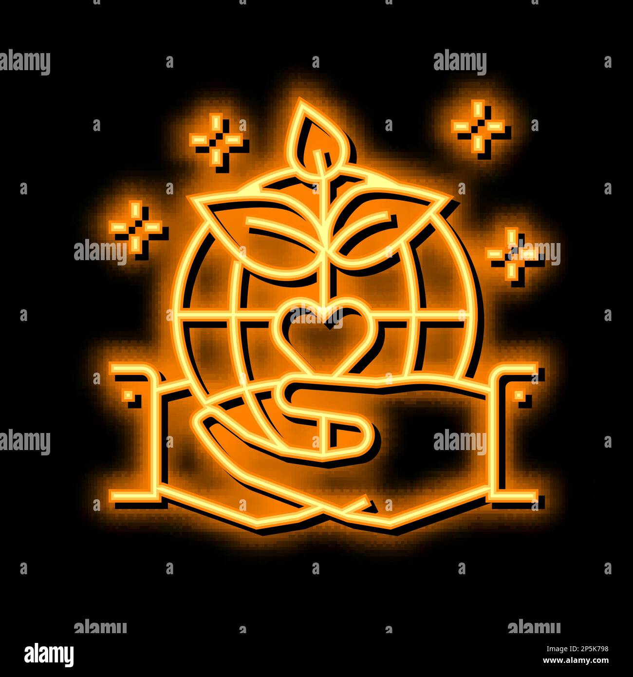 Planet pollution neon glow hi-res stock photography and images - Alamy