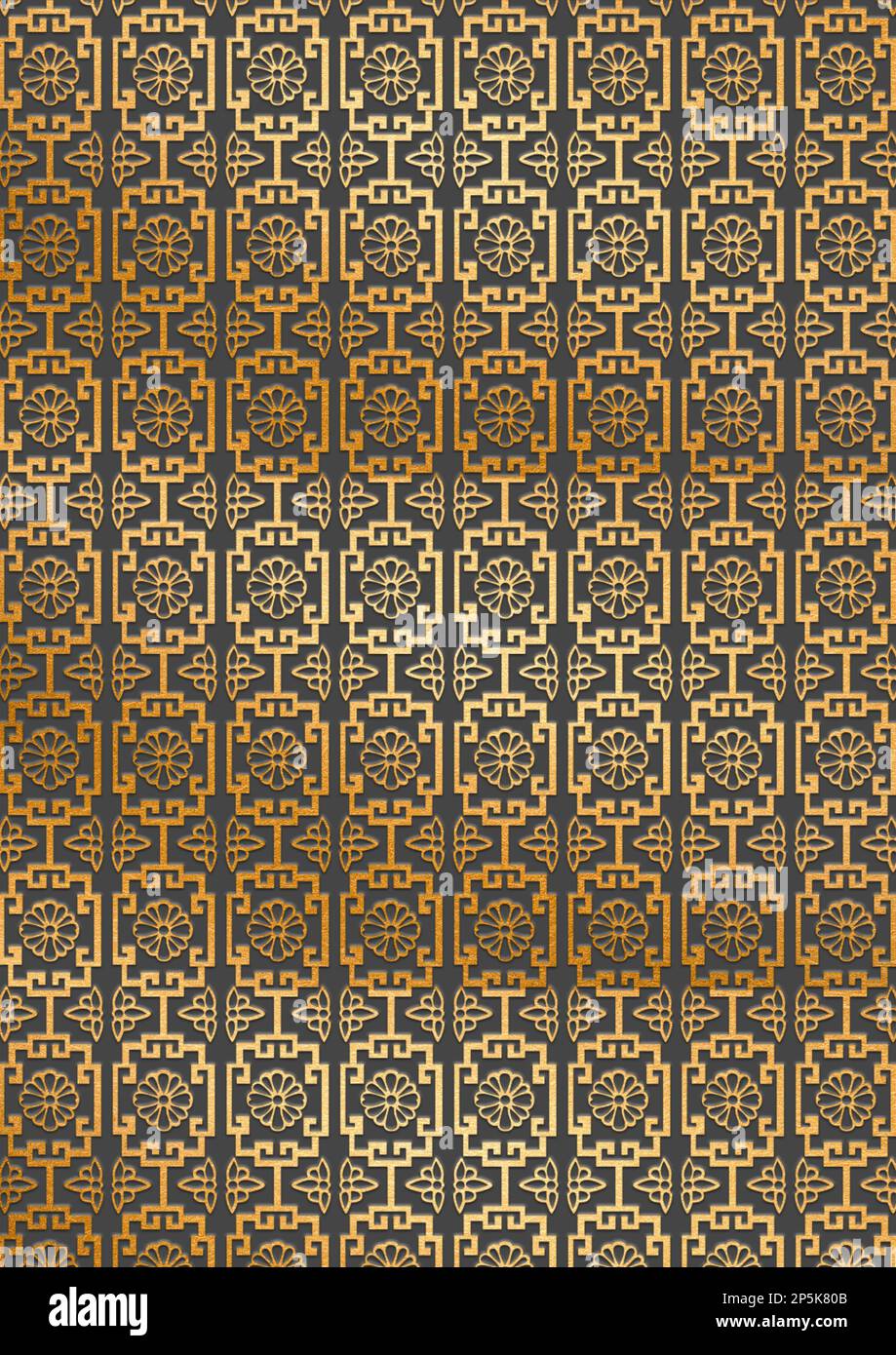 Asian Deco Art Deco Pattern background Stock Photo - Alamy