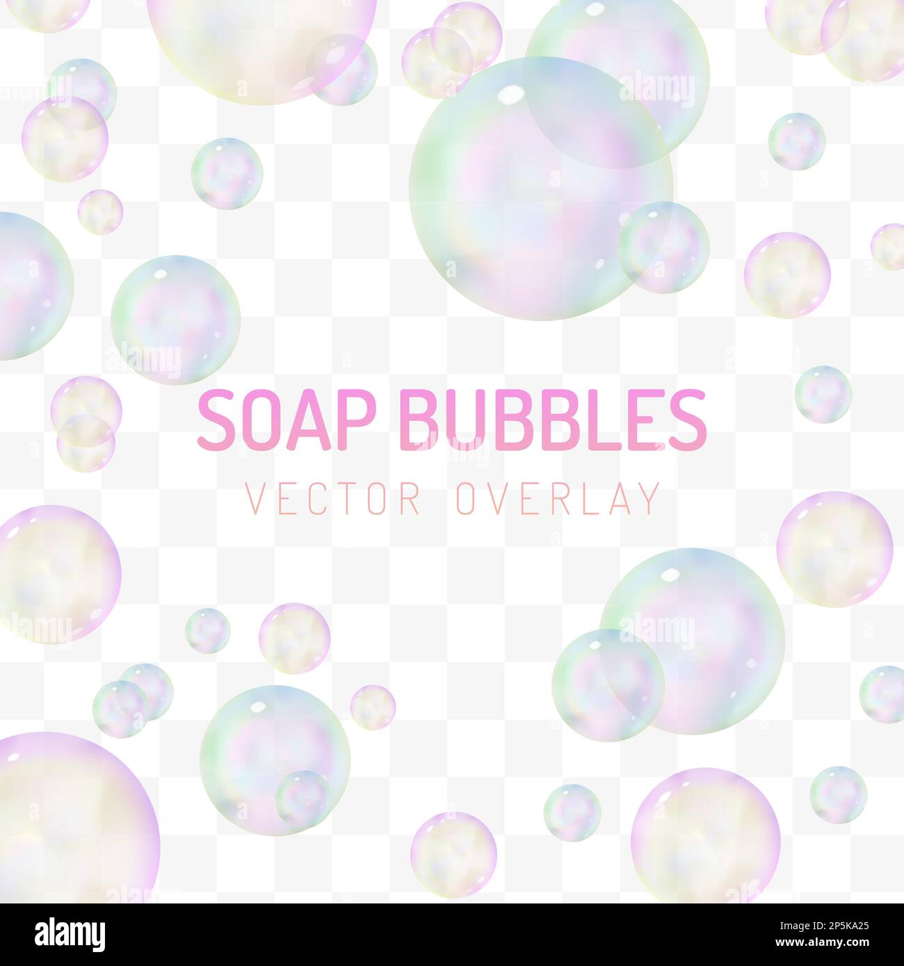 Soap bubble balls vector overlay Stock Vector Image & Art - Alamy