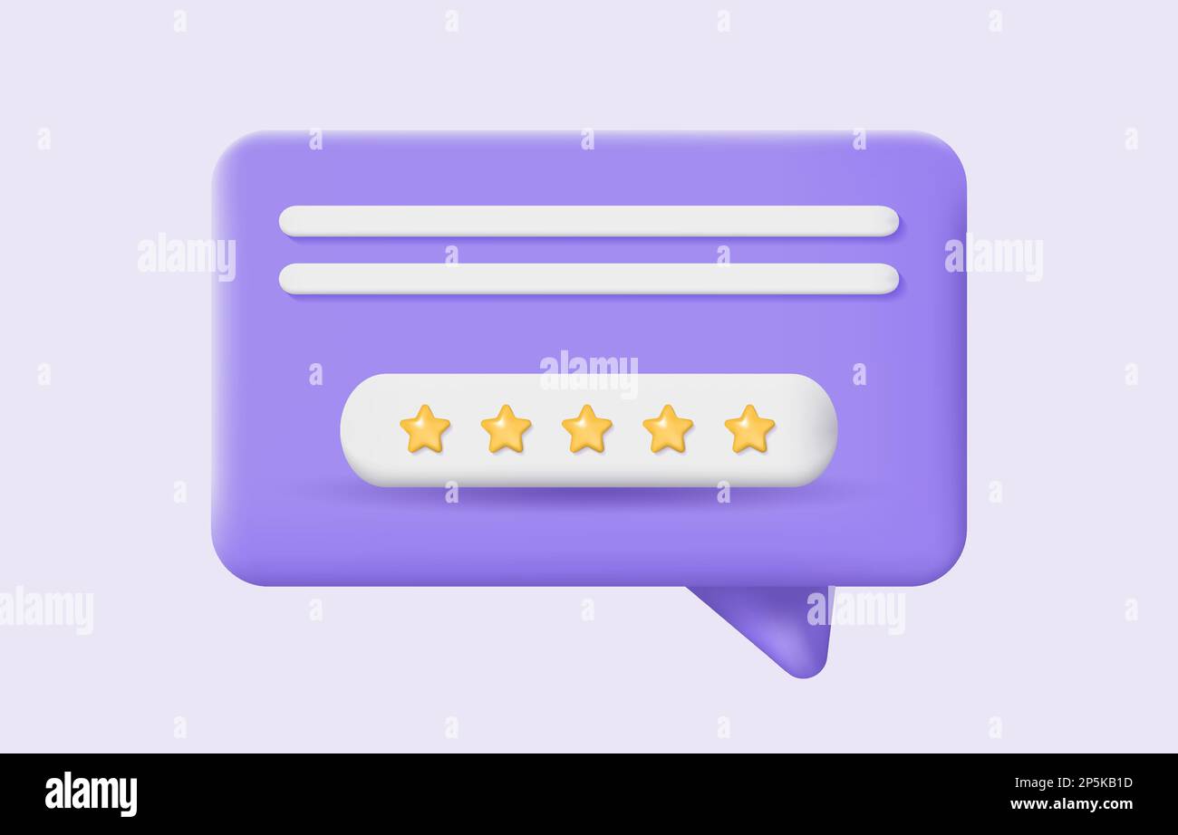 Online feedback concept. 3d survey form with customer review window ...