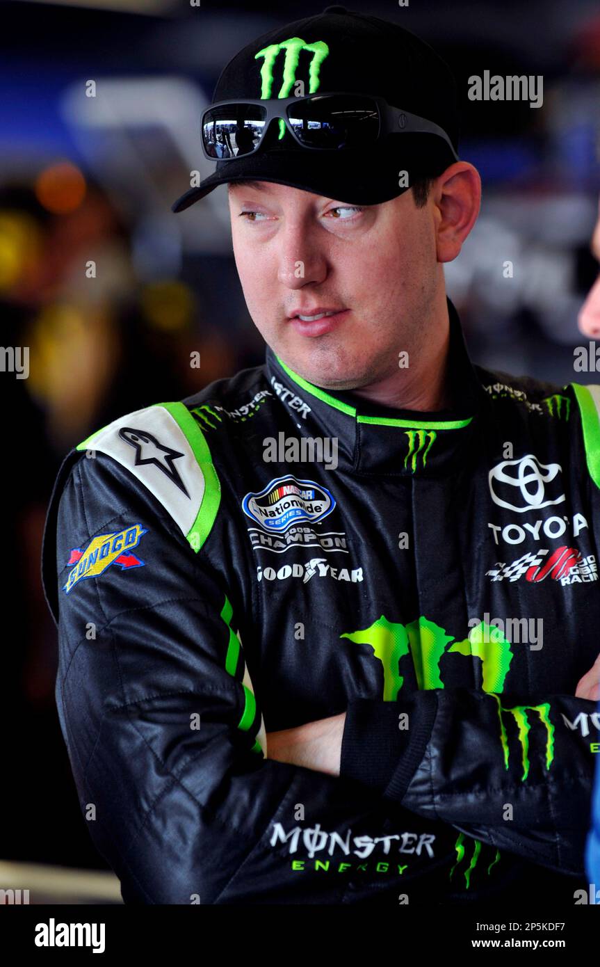 Kyle Busch, Monster Toyota Camry during practice for the NASCAR ...