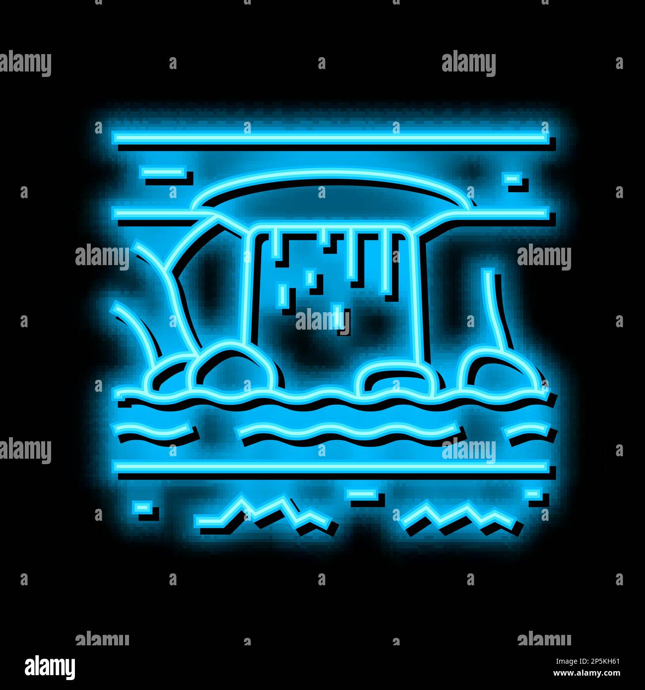 water features neon glow icon illustration Stock Vector Image & Art - Alamy