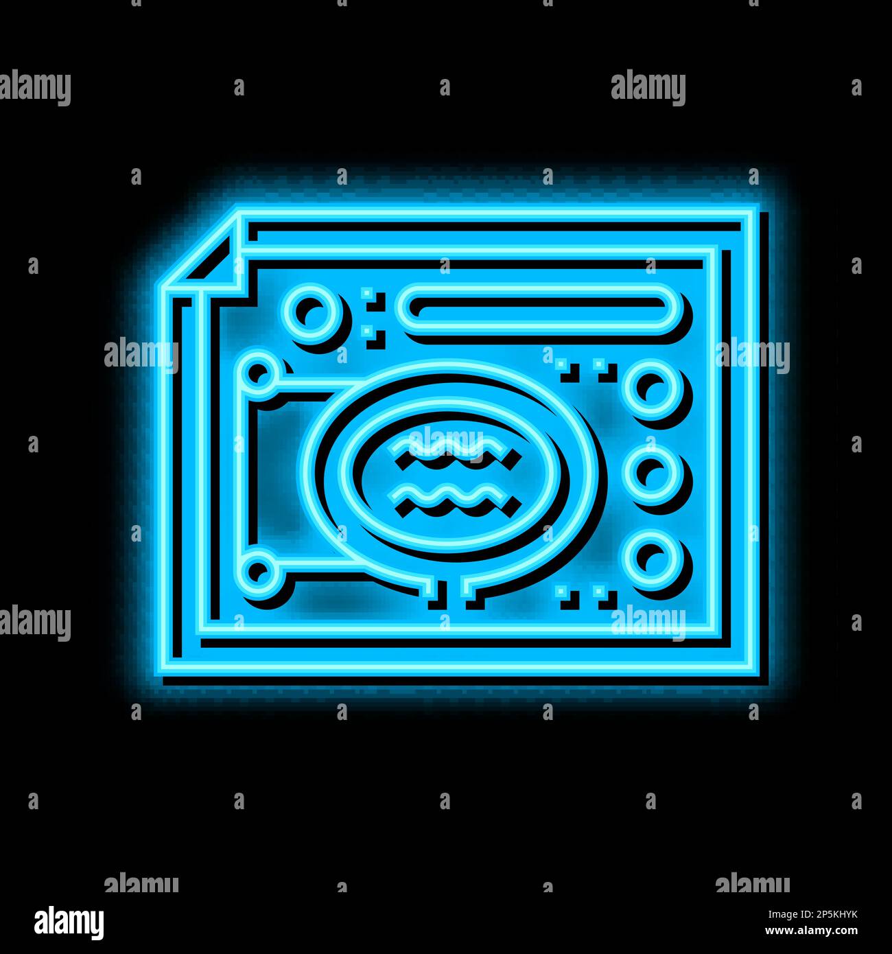 landscape design plan neon glow icon illustration Stock Vector Image ...