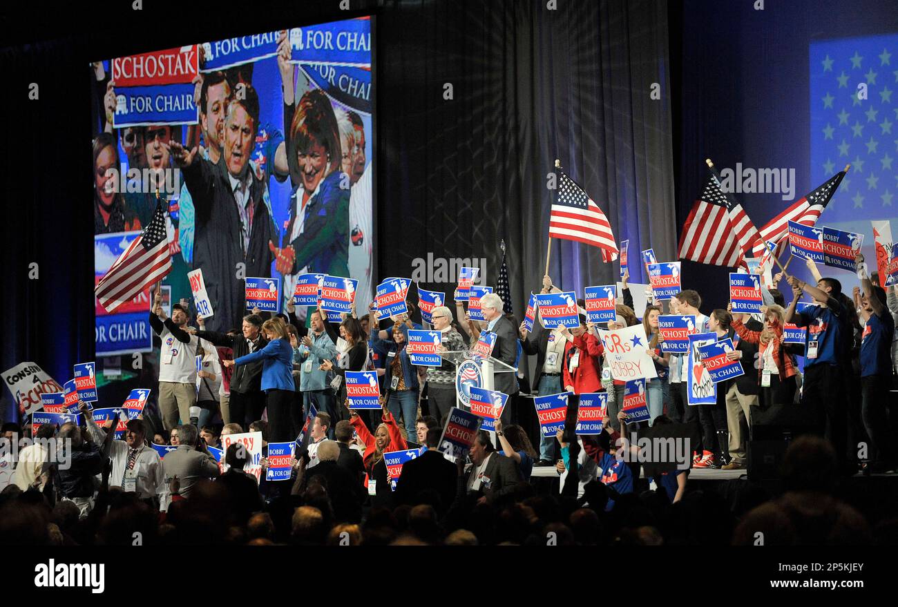 Bobby Schostak, chairman of the Michigan Republican Party, and his wife ...
