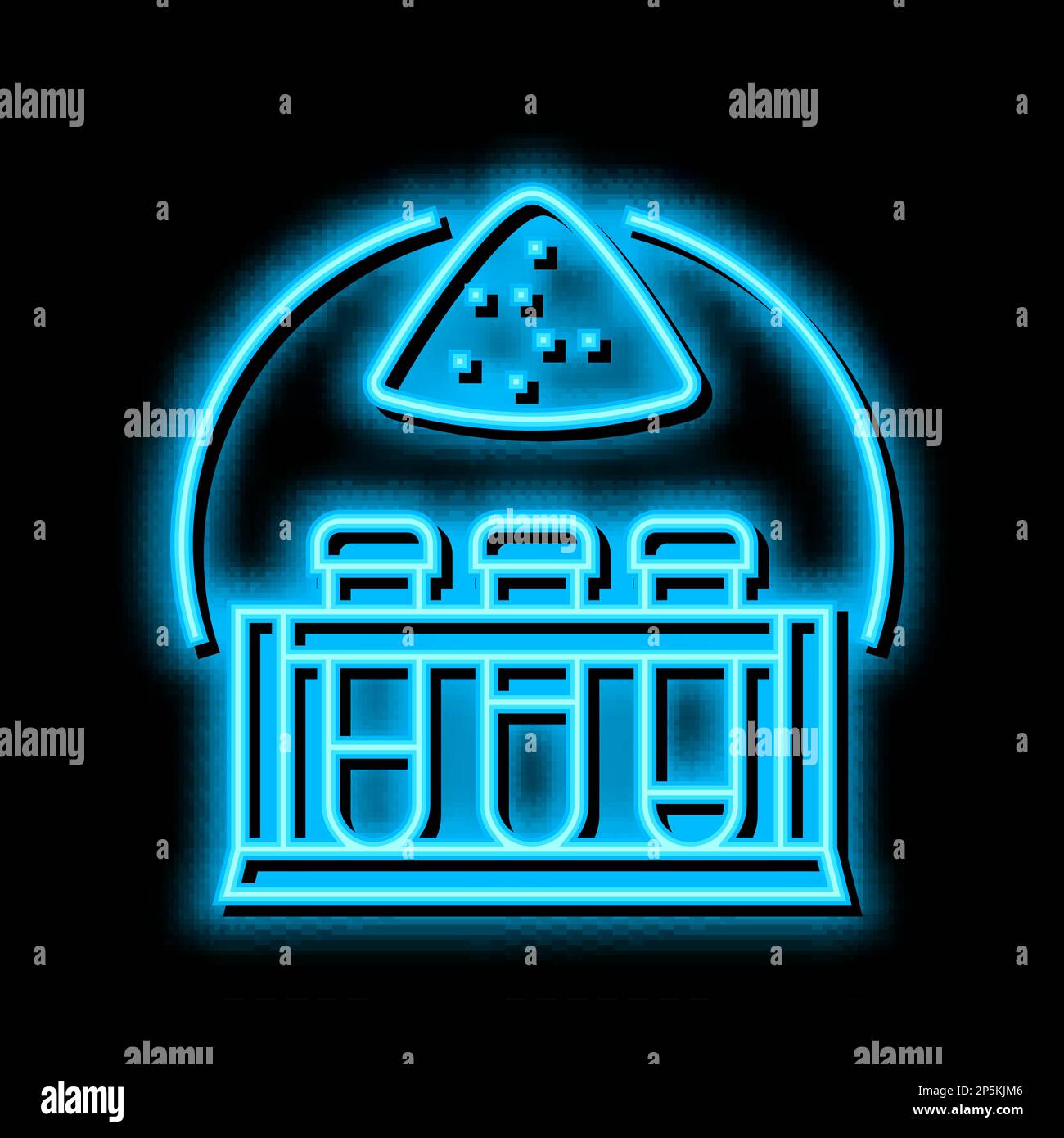 inorganic chemistry neon glow icon illustration Stock Vector Image ...