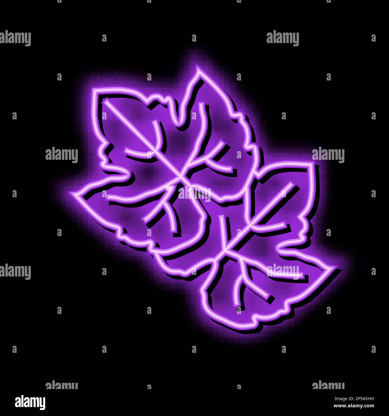 leaf green grape neon glow icon illustration Stock Vector Image & Art ...