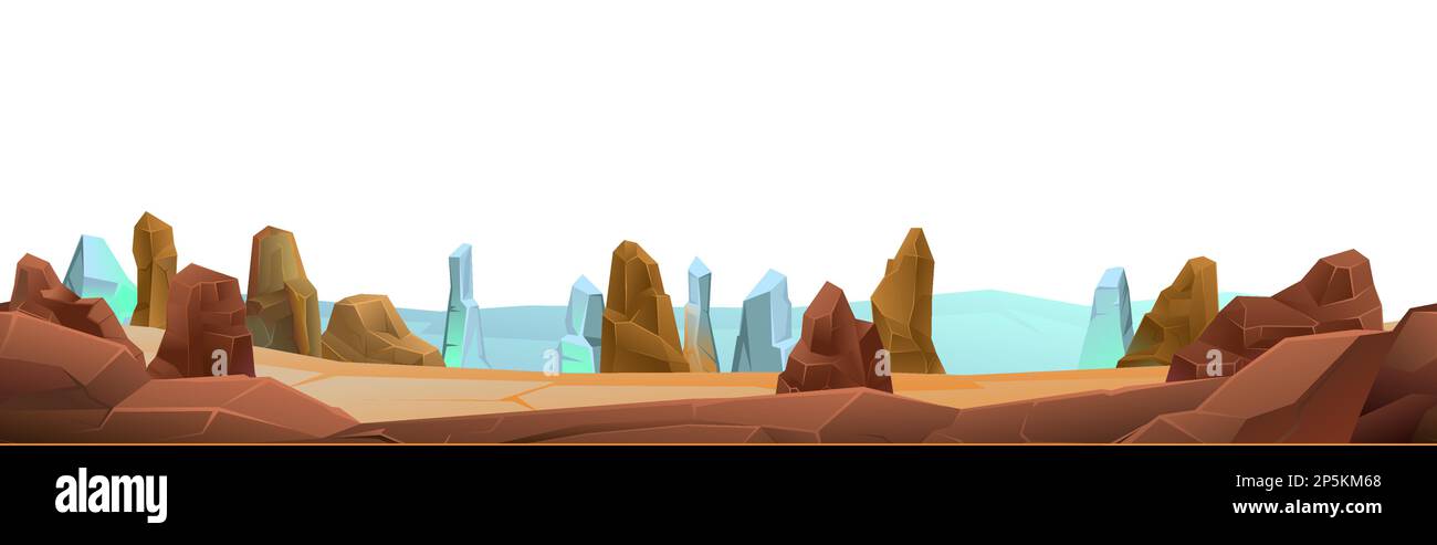 Rocks cliffs stone. Seamless composition. Landscape mountainous ...