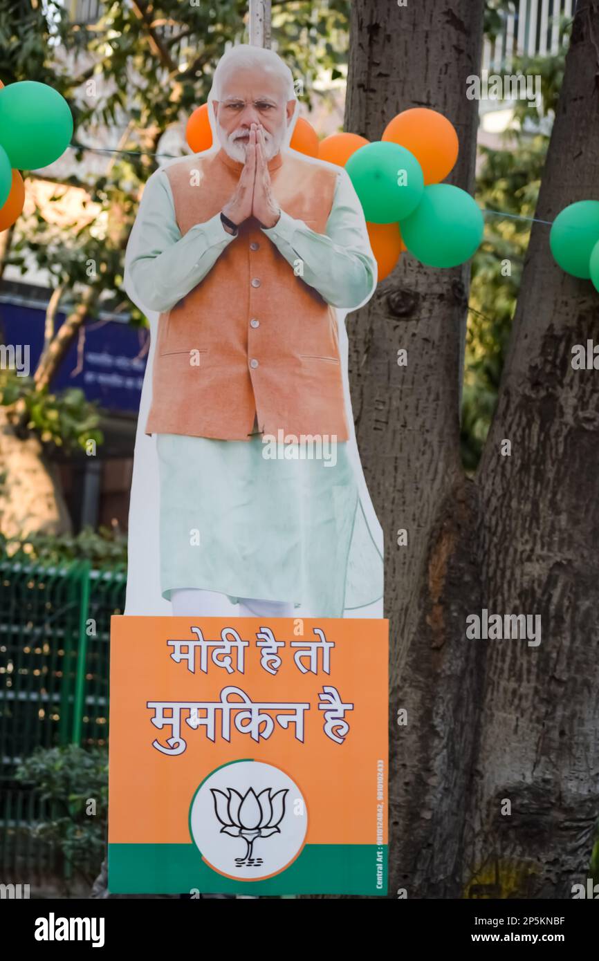 New Delhi, India - January 16 2023 - Prime Minister Narendra Modi cut ...