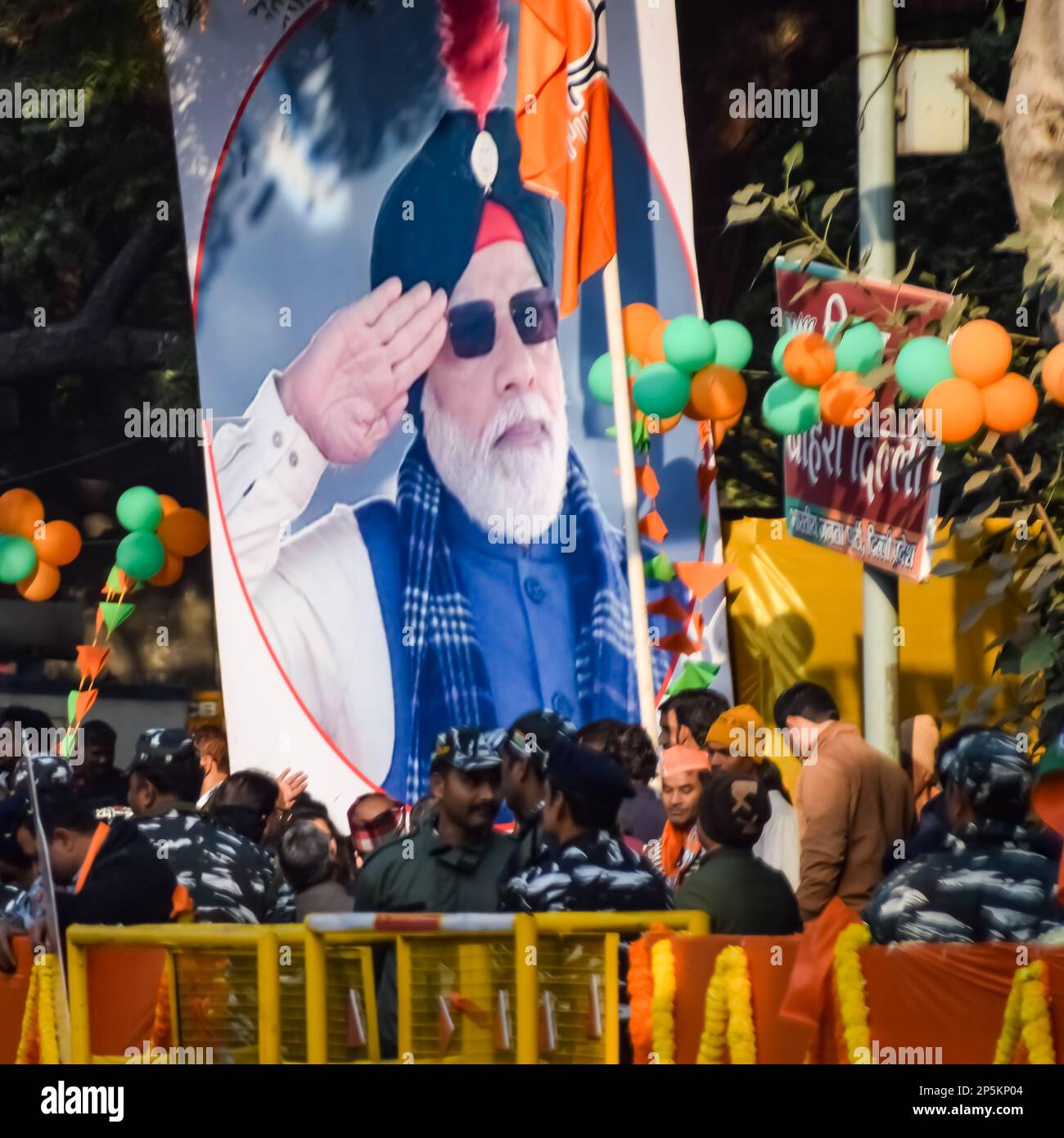 New Delhi, India - January 16 2023 - Prime Minister Narendra Modi cut ...