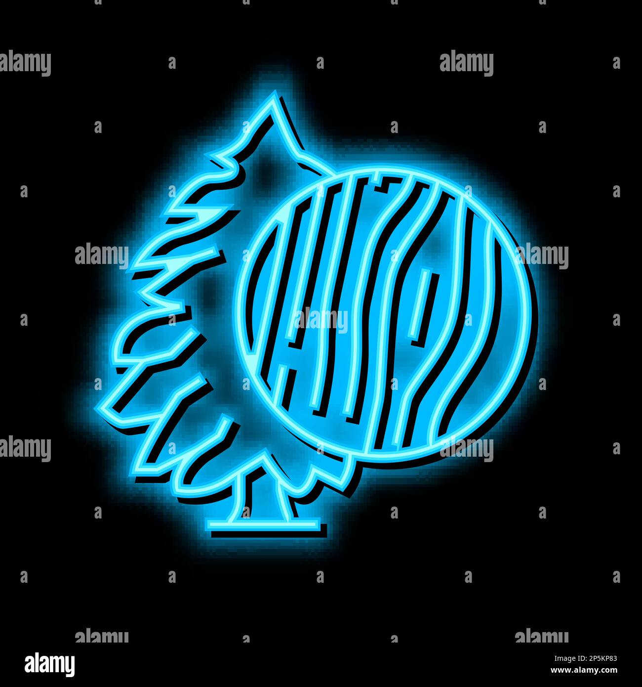 cedar wood neon glow icon illustration Stock Vector Image & Art - Alamy