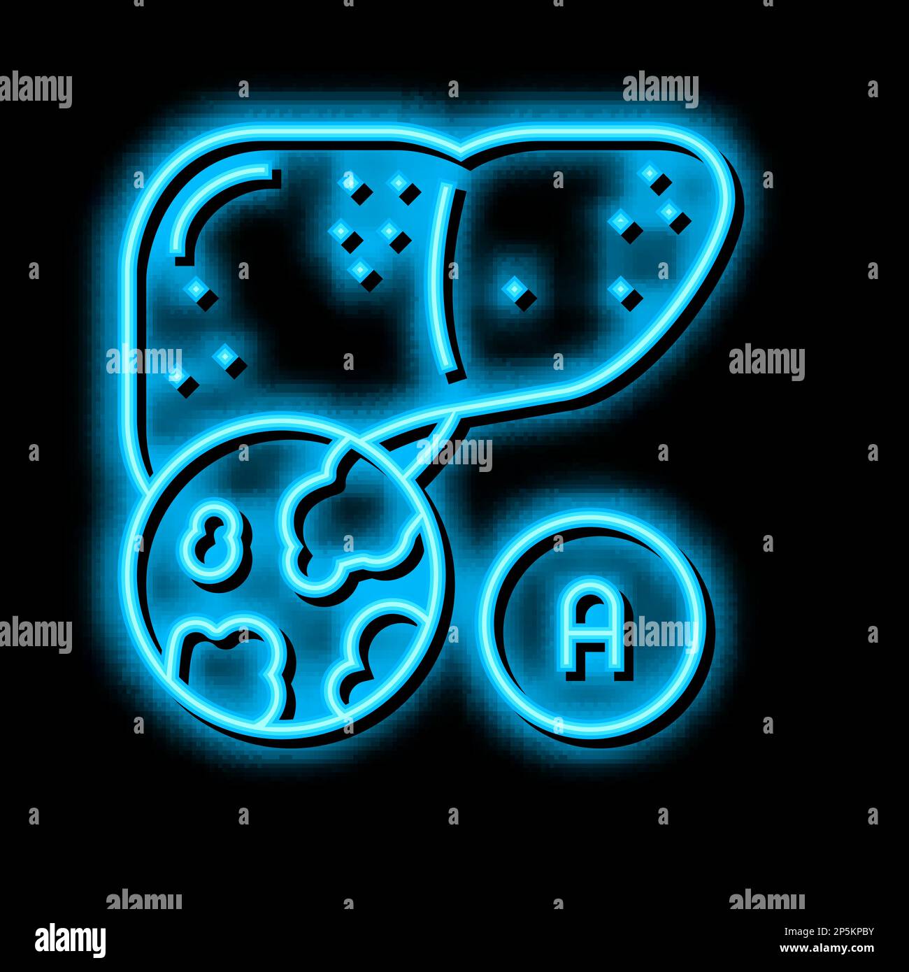 type a hepatitis neon glow icon illustration Stock Vector Image & Art ...