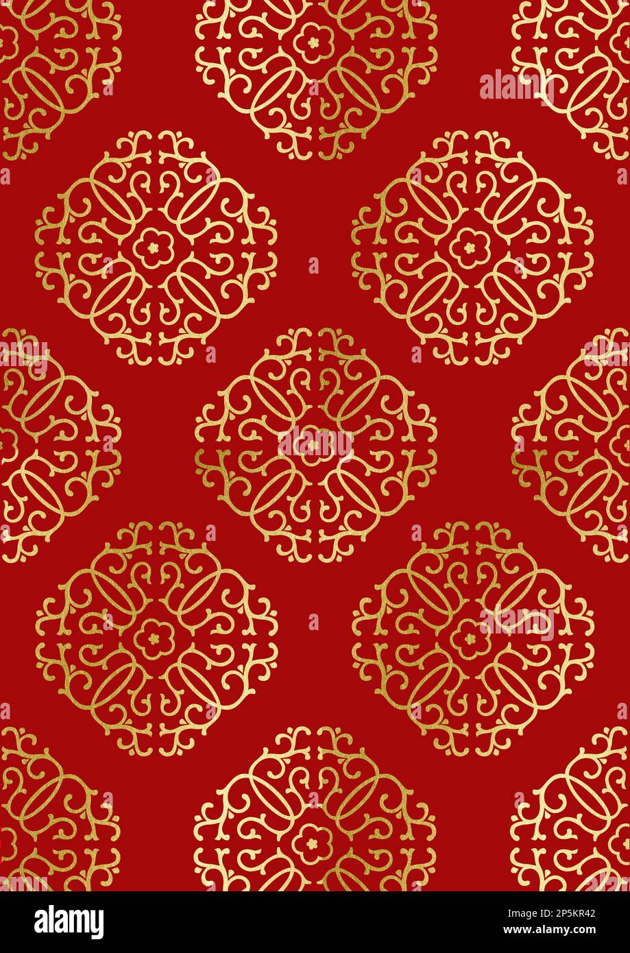 Asian Deco Art Deco Pattern background Stock Photo - Alamy