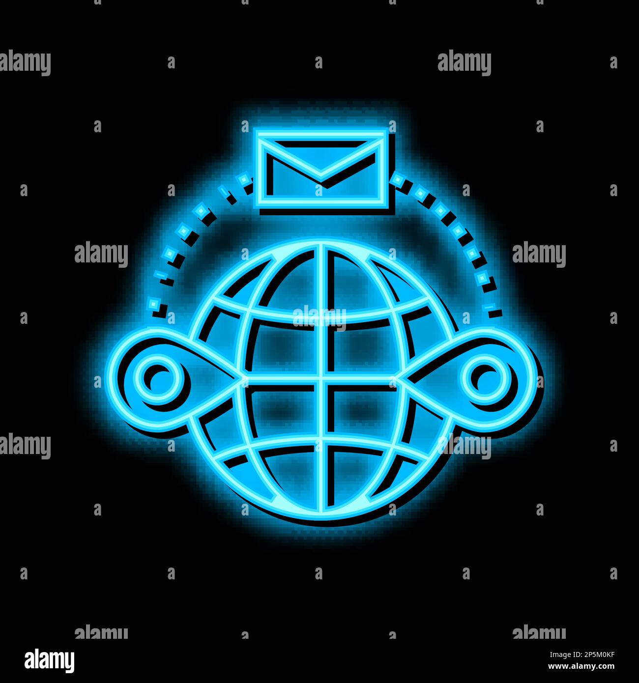 sending abroad neon glow icon illustration Stock Vector Image & Art - Alamy