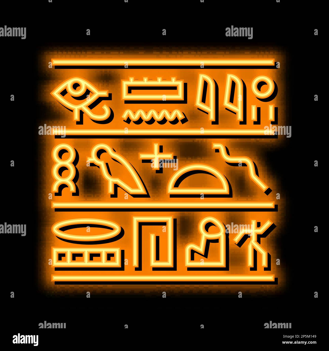 Pyramid construction hieroglyph Stock Vector Images - Alamy