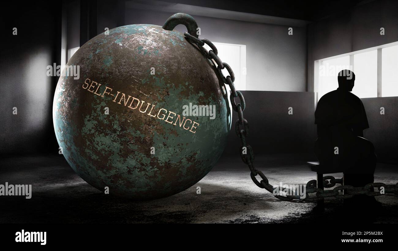 Self indulgence and intimate, silent and lonely suffering human soul ...