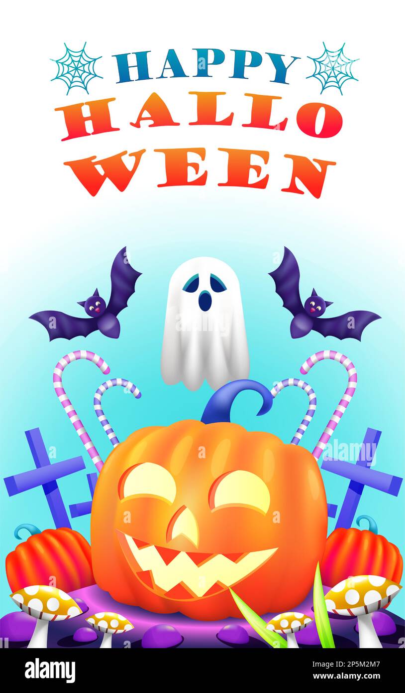 Halloween scary pumpkin burning Stock Vector Images - Alamy