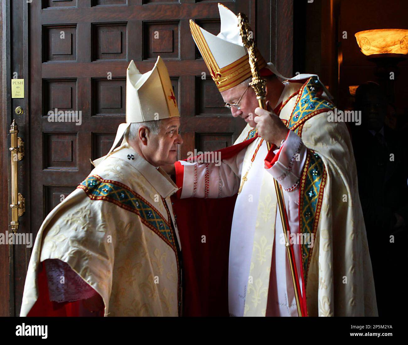 In this photo taken on Saturday, Jan. 26, 2013, Cardinal Timothy Dolan ...