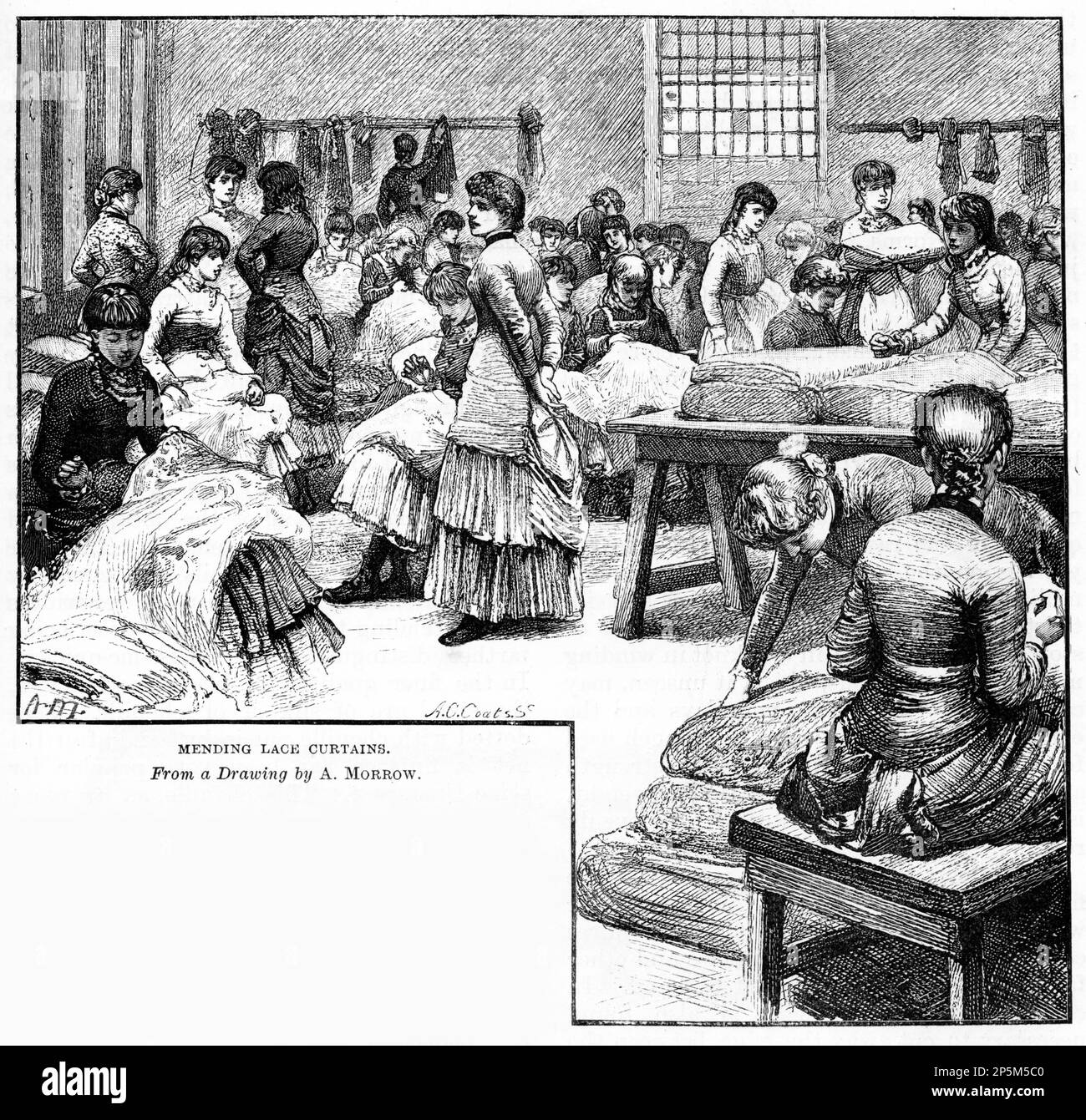 England industrial revolution engraving Black and White Stock Photos ...