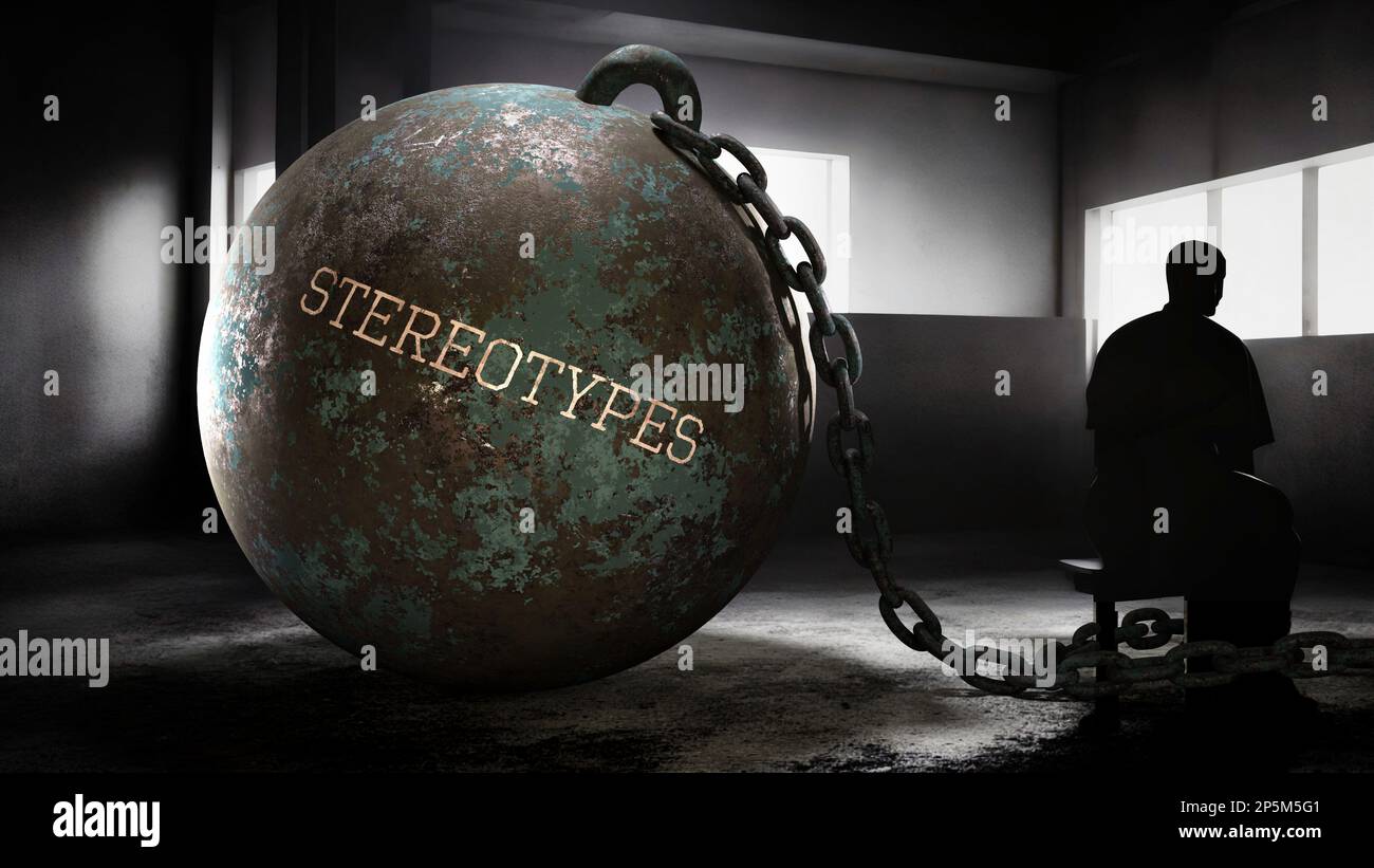 Stereotypes and intimate, silent and lonely suffering human soul ...