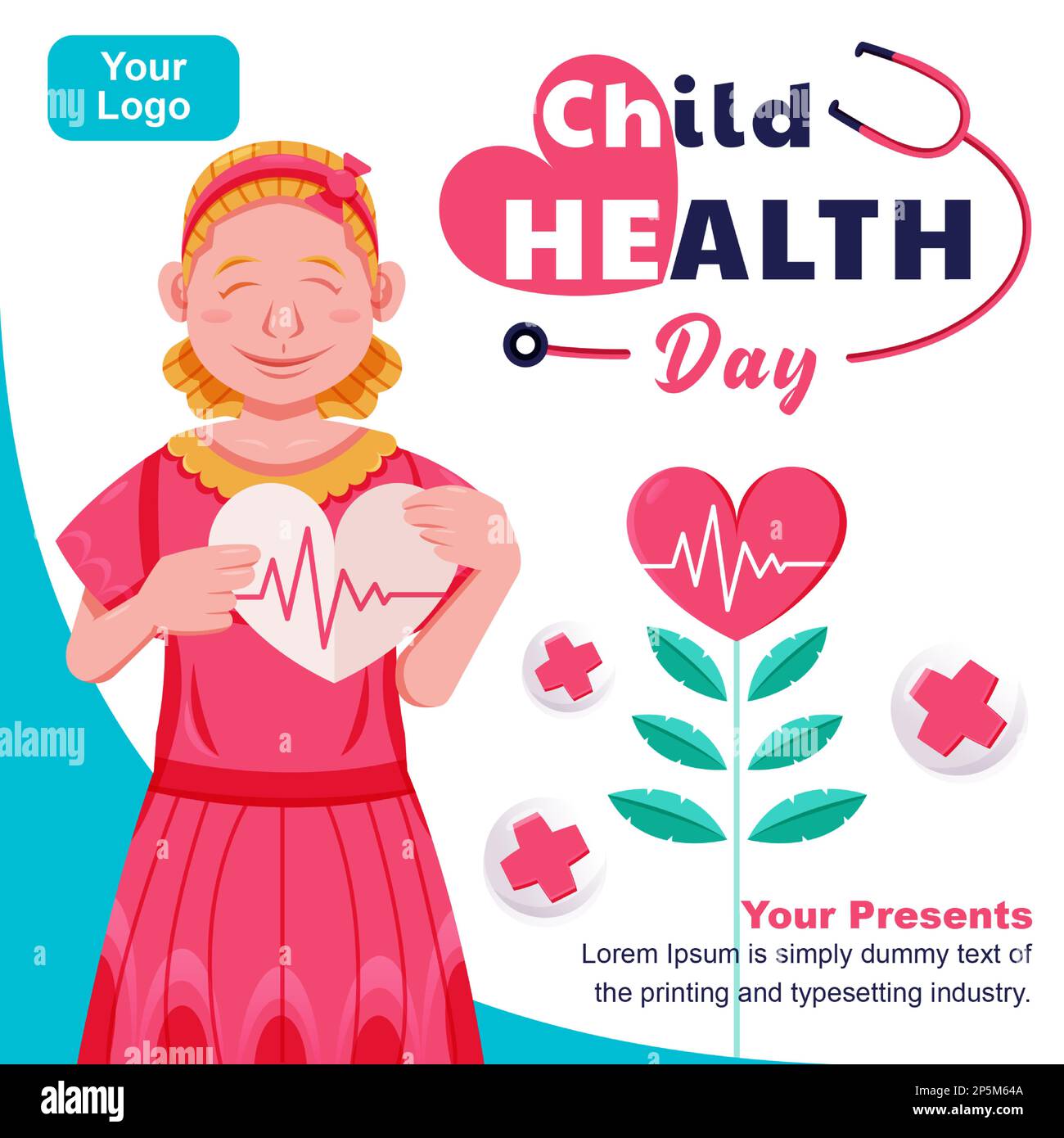 Children health day Stock Vector Images - Alamy