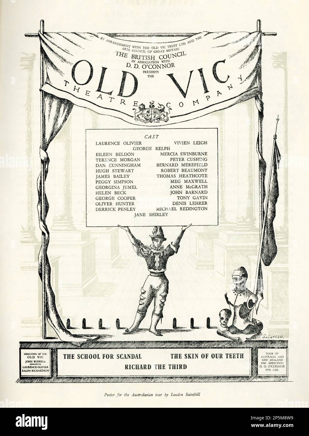 Poster created by LOUDON SAINTHILL reproduced in Large Format Deluxe ...