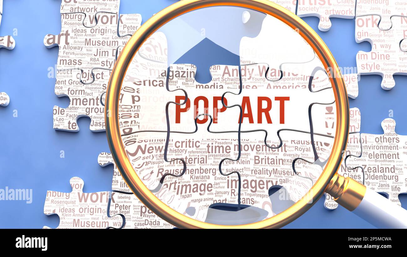 Pop art being closely examined along with multiple vital concepts and ...