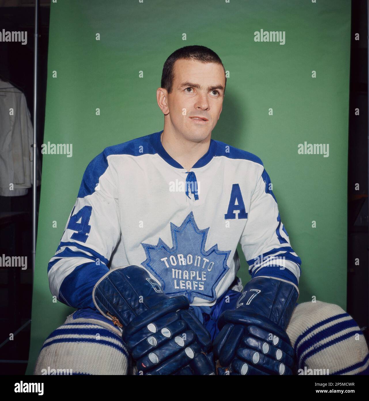 Portrait of Dave Keon of the Toronto Maple Leafs, believed to be from ...