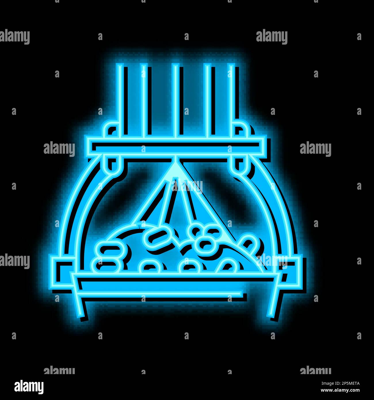 silk reeling neon glow icon illustration Stock Vector Image & Art - Alamy