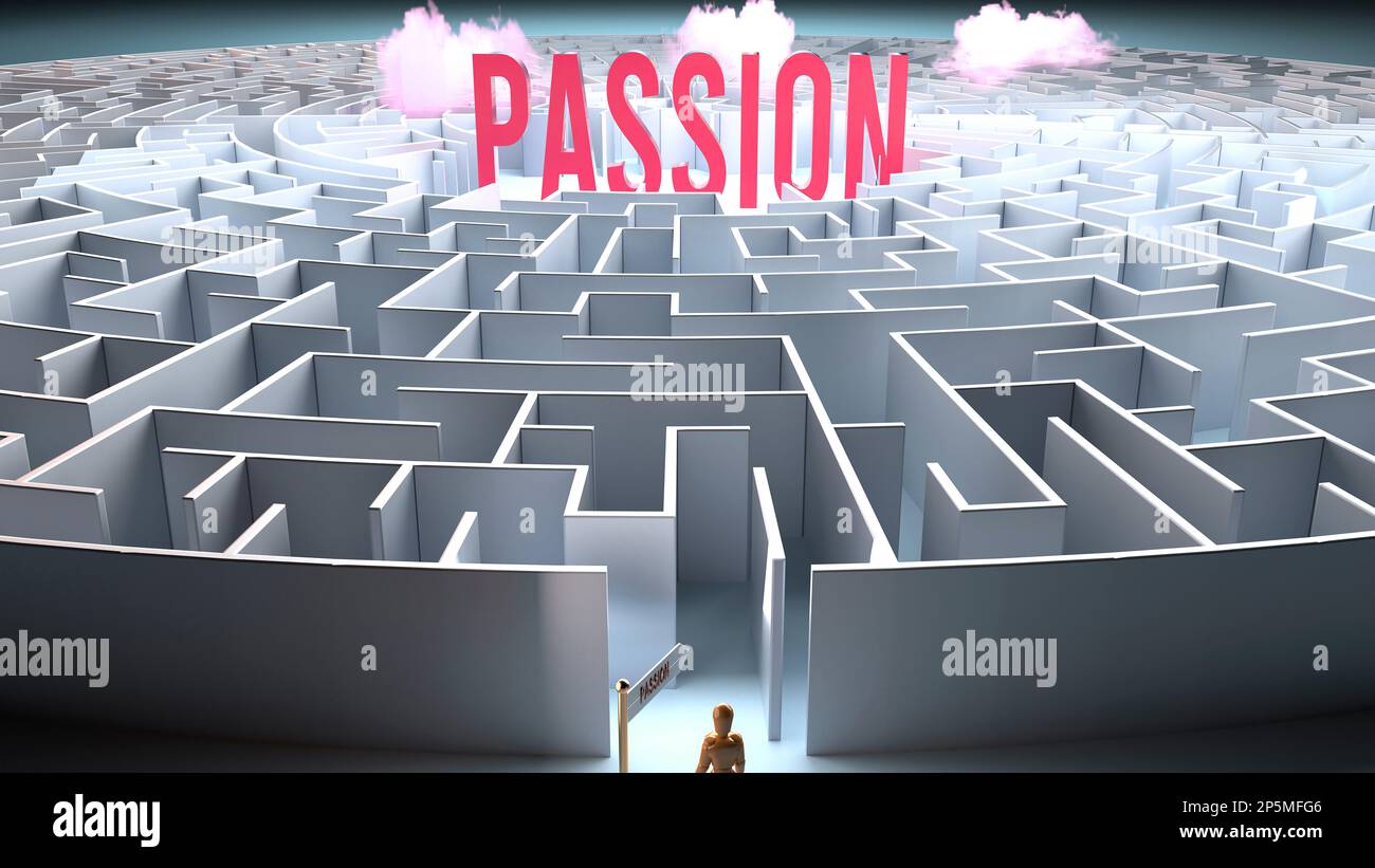 A vulnerable person in front of a big obstacle and a challenge to find ...