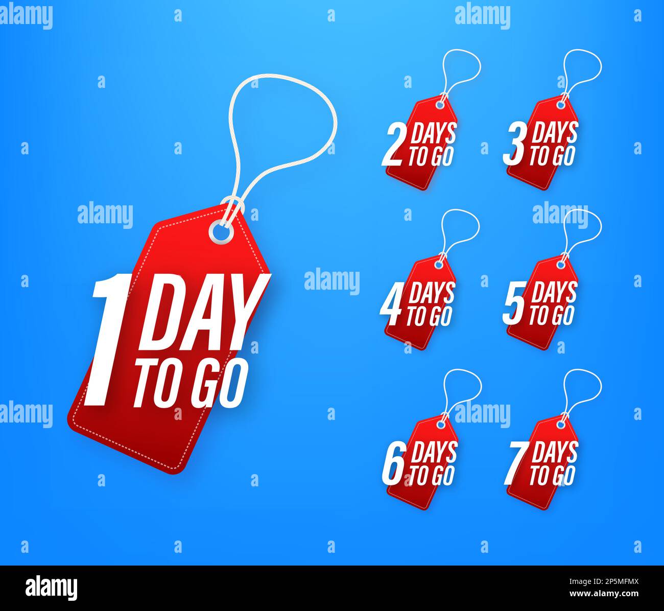Five days go time icon hi-res stock photography and images - Alamy