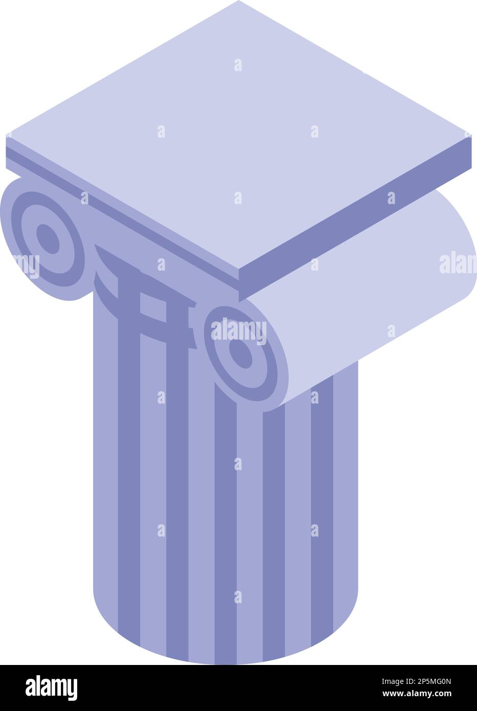 Classic column icon isometric vector. Greek history. Culture temple ...