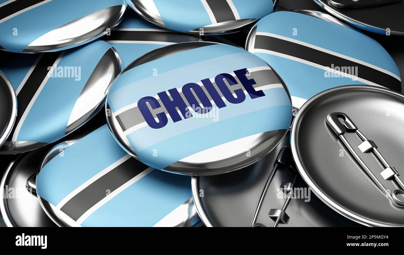 Choice in Botswana - colorful handmade electoral campaign buttons for ...