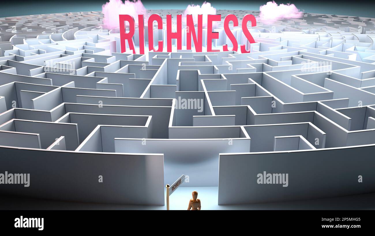 A vulnerable person in front of a big obstacle and a challenge to find ...